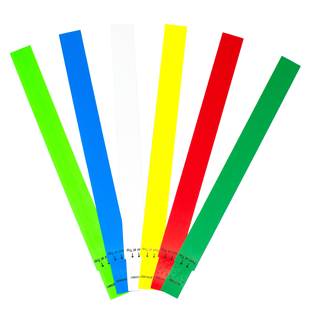 Affordable, Clean-Tab™, Single-Day Use Wristband | PDC SecurBand®